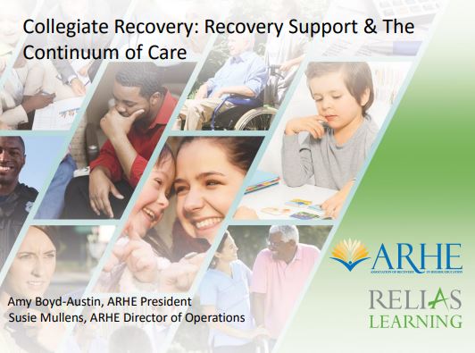 Collegiate Recovery: Recovery Support & The Continuum of Care on Campus