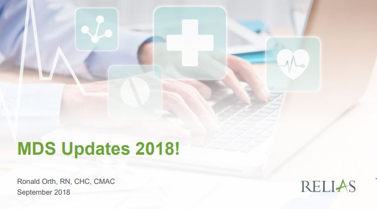 MDS 3.0 Updates and Changes 2018 [Webinar] | Relias