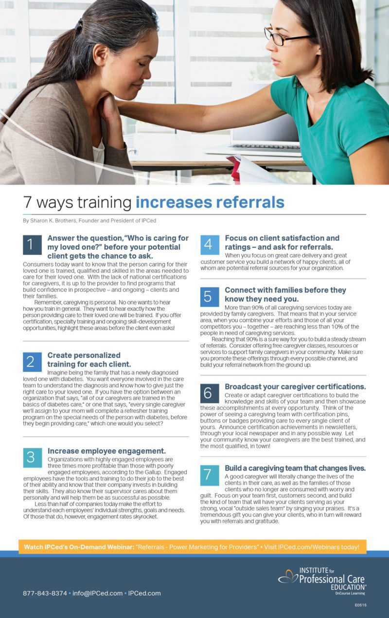7 Ways Training Increases Referrals [Infographic]